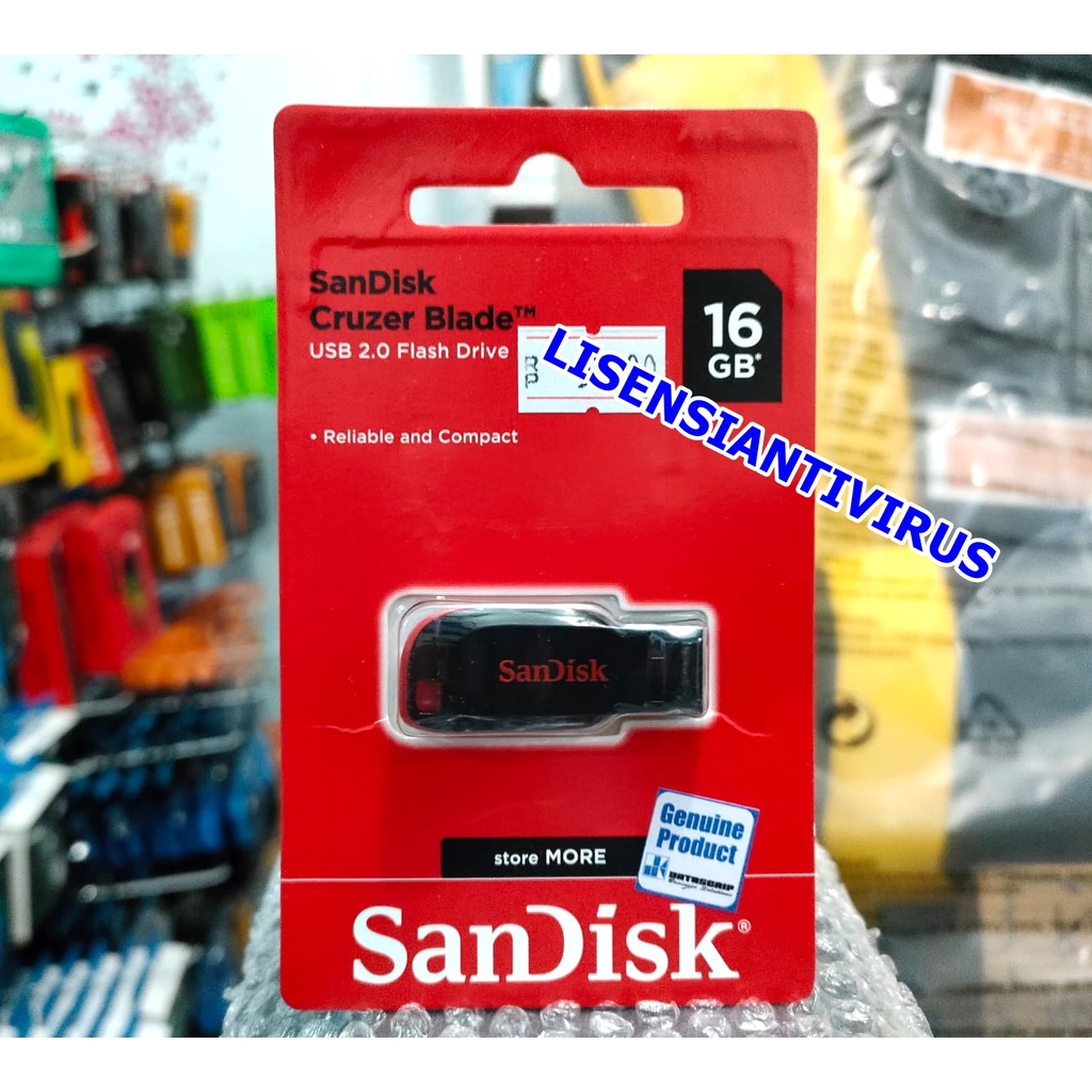 Jual Flashdisk SanDisk Cruzer Blade 16GB Garansi Resmi SanDisk ...
