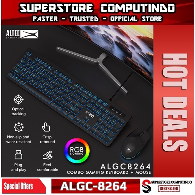 Jual Keyboard Mouse Gaming Combo Altec Lansing ALGC-8264 - RGB ...
