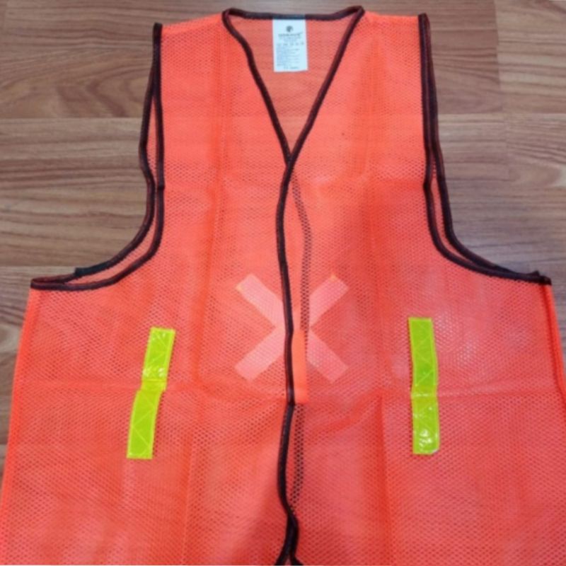 Jual Rompi Proyek Orange / Rompi jaring proyek oren / Rom[i jaring ...