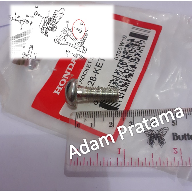 Jual Baut Step Baut L Put Step CBR 150 Sonic 150 Supra GTR CS 1 Supra X ...