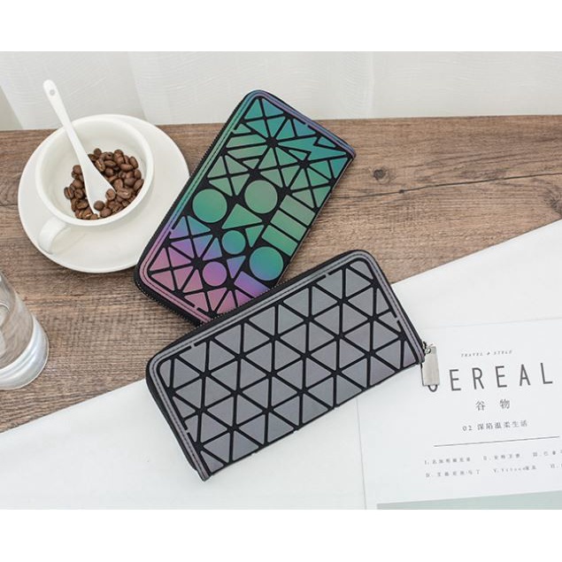 Jual Dompet Wanita Panjang Geometric Geometris Luminous wallet | Shopee ...
