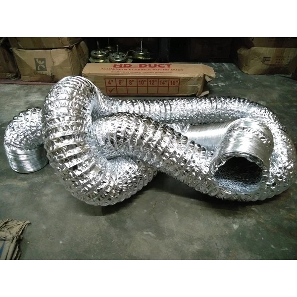 Jual FLEXIBEL DUCK DUCTING ALUMINIUM HD 4 INCH | Shopee Indonesia