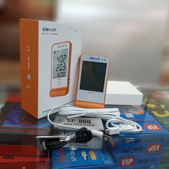 Jual $$] thermometer dan higrometer elitech humidity dan suhu GSP 6 ...