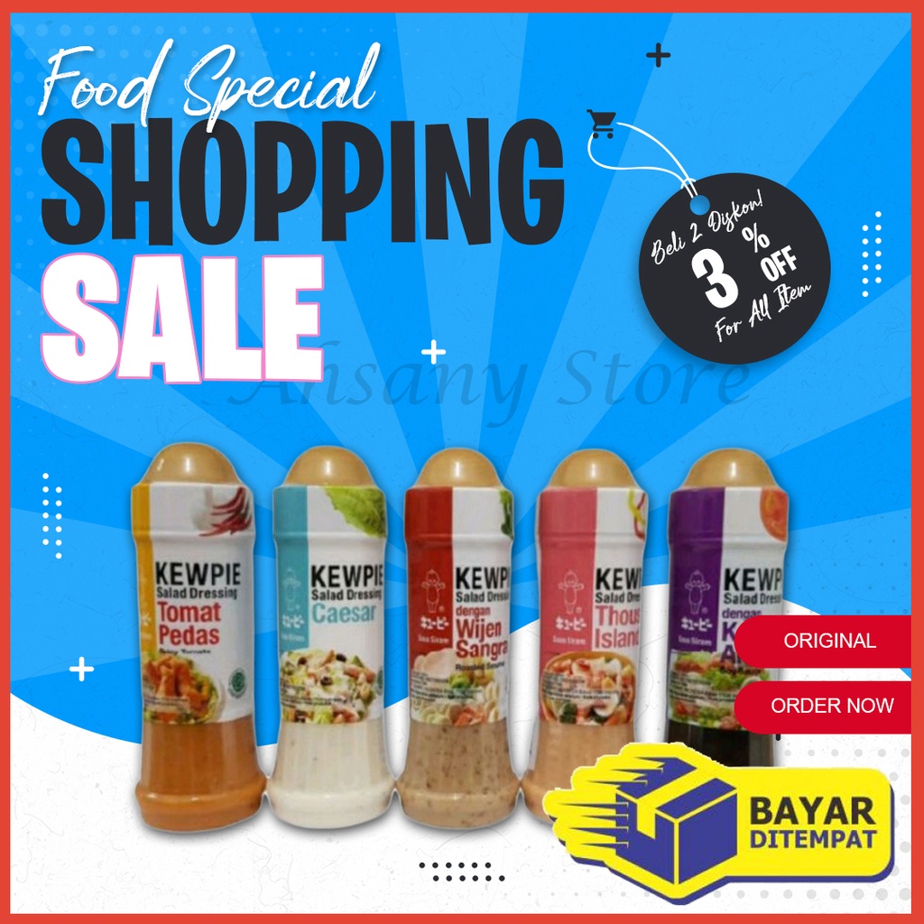 Jual Saos Kewpie Caesar Saus Salad Dressing Sayur Buah Kwepie Wijen ...