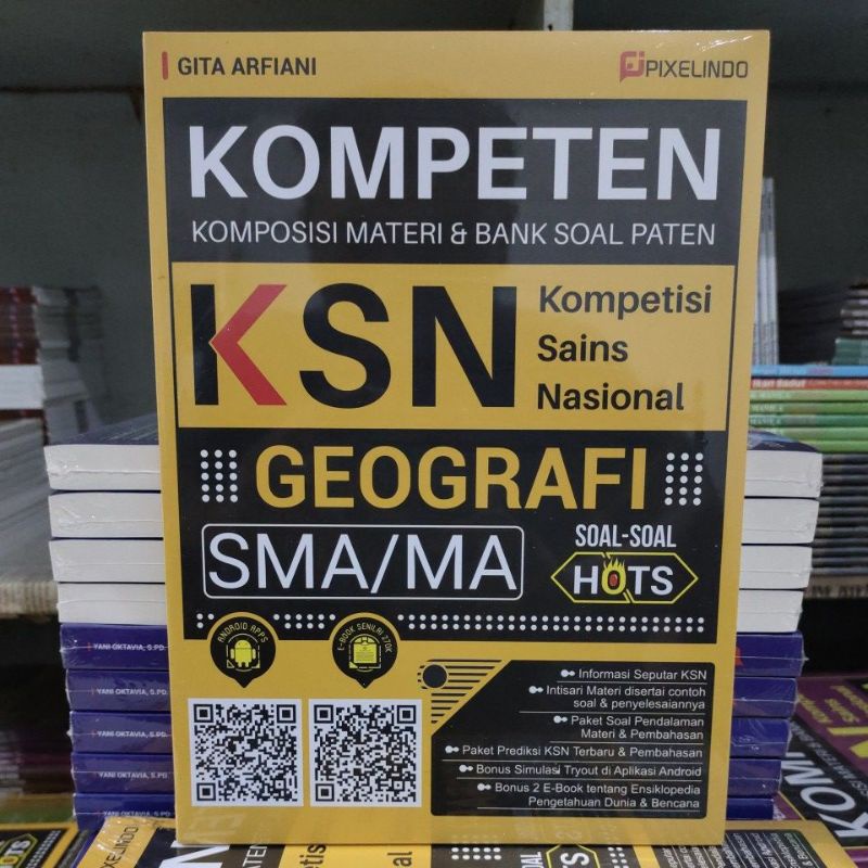 Jual Kompeten Komposisi Materi & Bank Soal Paten KSN Kompetisi Sains Nasional Geografi SMA/MA ...