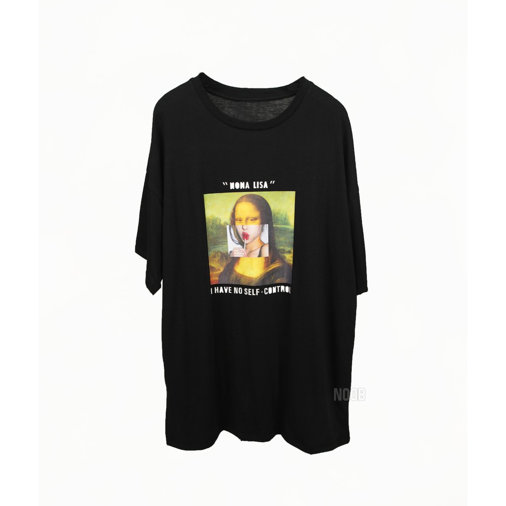 Jual NOOB Kaos Nona Lisa Hitam | Shopee Indonesia