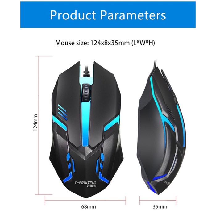 Jual (PG) Mouse Optical M1 / Mouse Gaming RGB / Mouse Kabel USB / Mouse ...