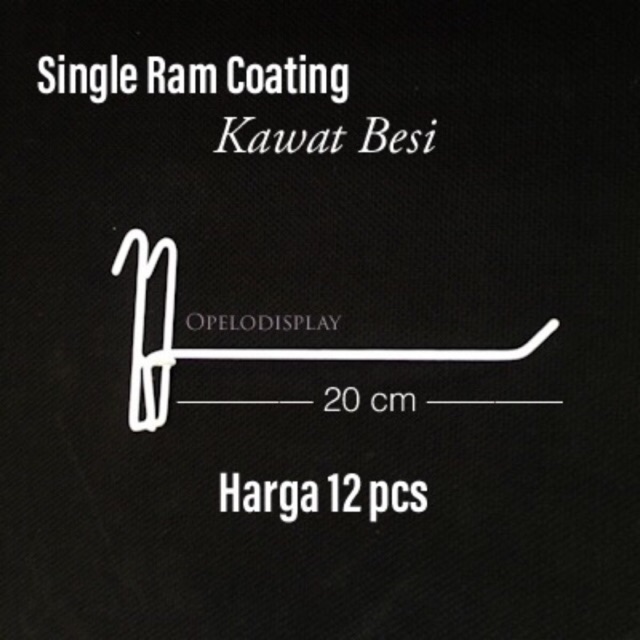 Jual ( 12 PCS ) KAITAN RAM KAWAT 20 CM / SINGLE RAM KAWAT | Shopee ...