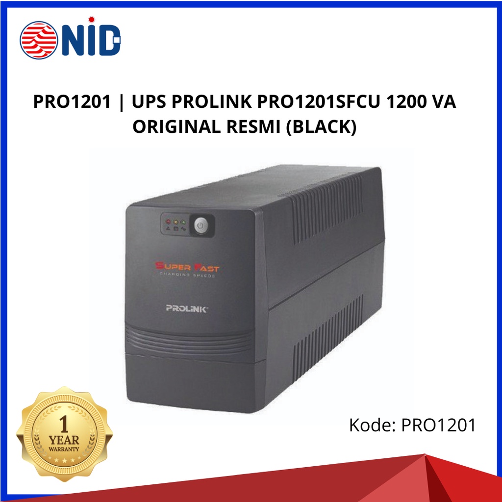 Jual PRO1201 | UPS PROLINK PRO1201SFCU 1200 VA ORIGINAL RESMI (BLACK ...