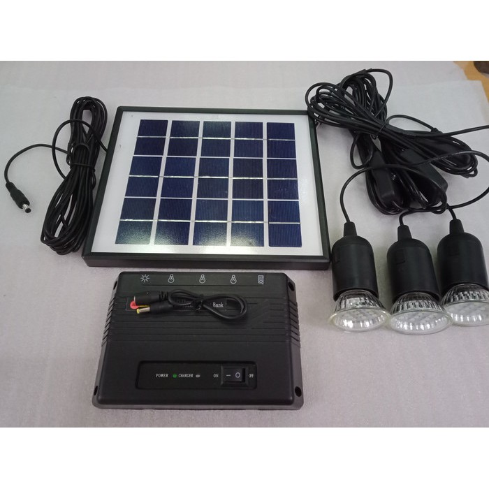 Jual Solar DC lighting kit 4w - 3 set led light | Shopee Indonesia