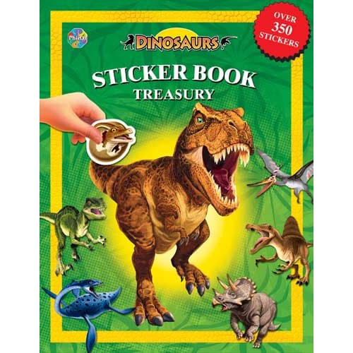 Jual BUKU STIKER - STICKER BOOK TREASURY DINOSAURS - 350 REUSABLE ...