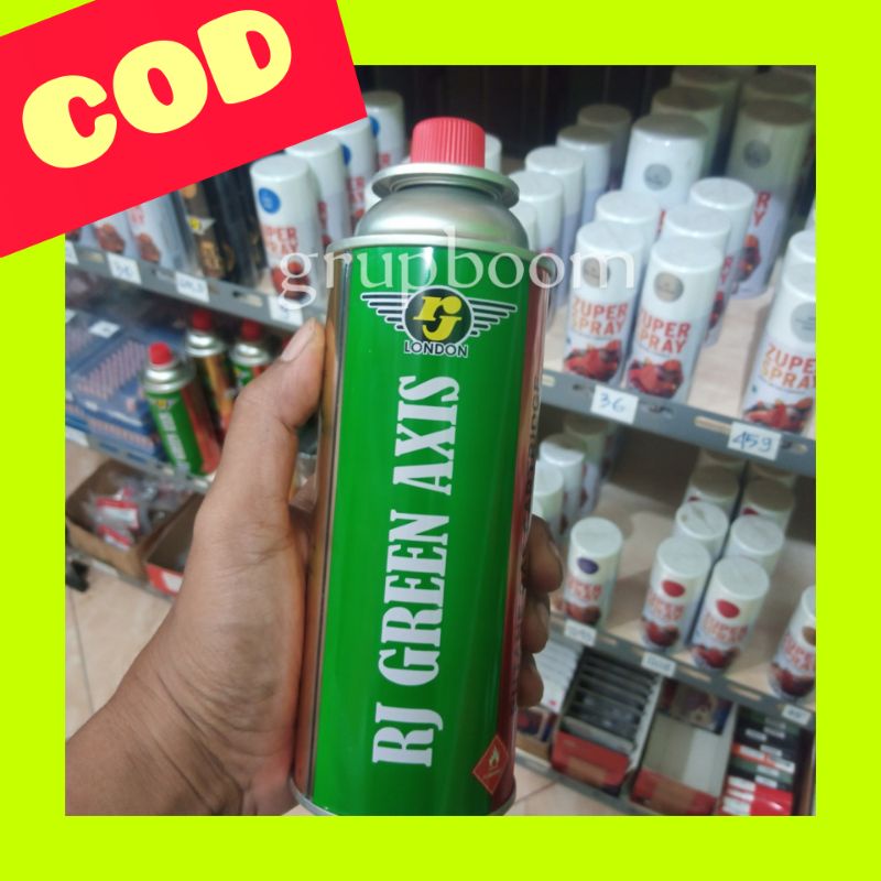 Jual TABUNG GAS PORTABLE / GAS KALENG MINi HI-COOK 230 GRAM RJ GREEN ...
