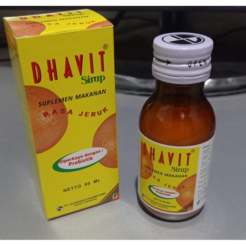 Jual DHAVIT sirup multivitamin rasa jeruk, DHA Vitamin untuk nafsu ...