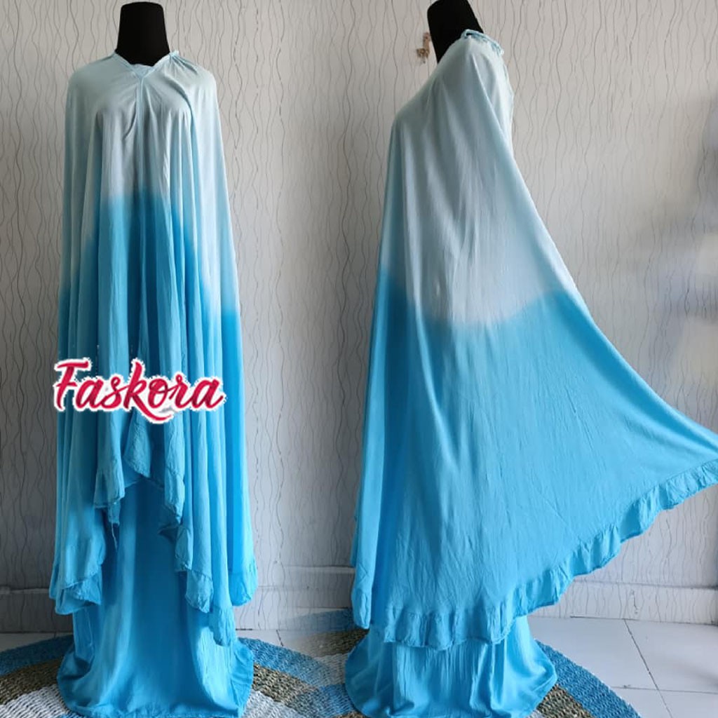 Jual Mukena Jumbo Dewasa Adem / Mukenah Bali Polos Gradasi / Telekung ...