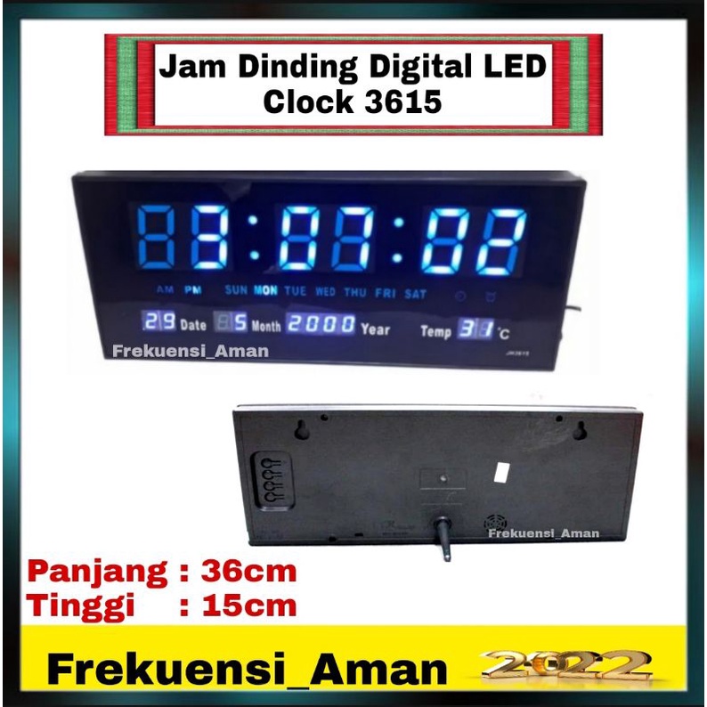Jual Jam Dinding Digital LED Meja LED Clock 3615 Warna | Shopee Indonesia