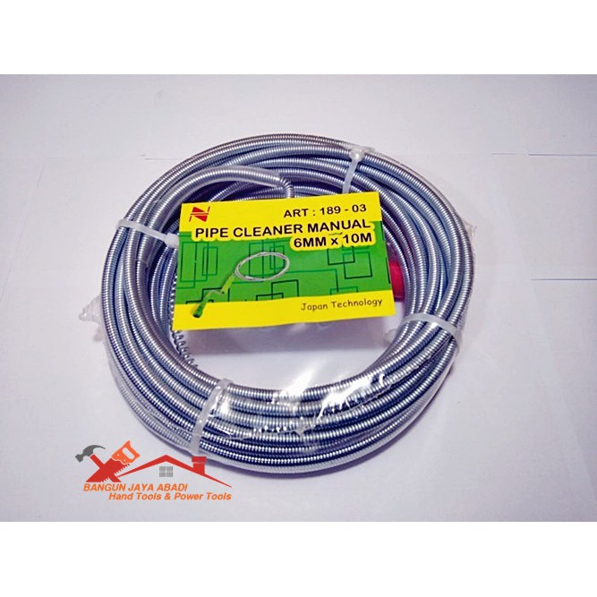 Jual ALAT PEMBERSIH LUBANG WASTAFEL - SALURAN AIR/PIPA TERSUMBAT 6MM x 10M TERMURAH BJA | Shopee ...