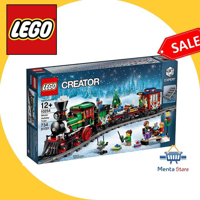 Jual LEGO 10254 CREATOR Winter Holiday Train Kereta Api Liburan Mainan Anak | Shopee Indonesia