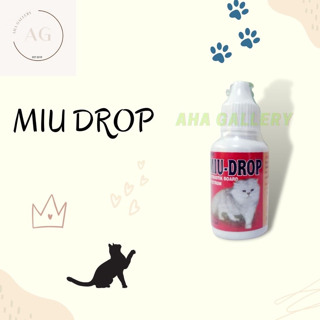 Jual Obat Kucing MiU Drop Anti Biotik Tetes Untuk Kucing Dan Anjing ...
