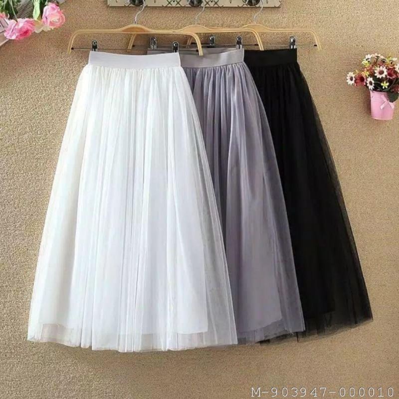 Jual BAWAHAN PEREMPUAN ROK TUTU TILE VONS-188Warna: Hitam, Coksu, Navi ...