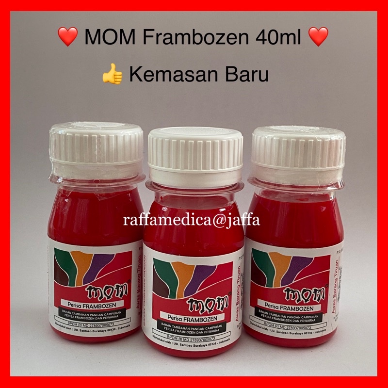 Jual Perisa / Essence MOM 40ML rasa FRAMBOZEN untuk ES / Minuman / KUE ...