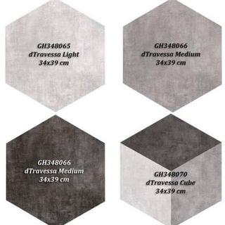 Jual Roman Keramik dTravessa Hexagonal keramik dinding kamar mandi ...