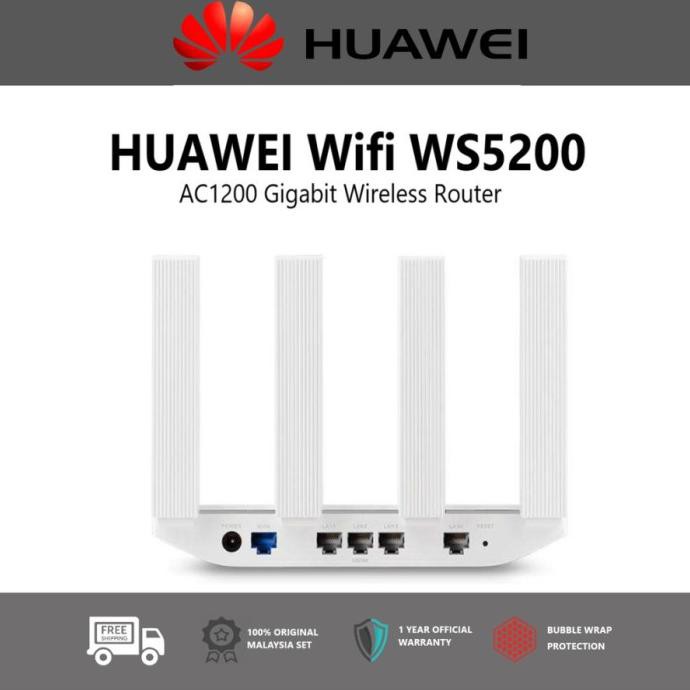 Jual Modem Wifi Router Huawei Ws5200 Gigabit Dualcore Dualband 2.4Ghz ...