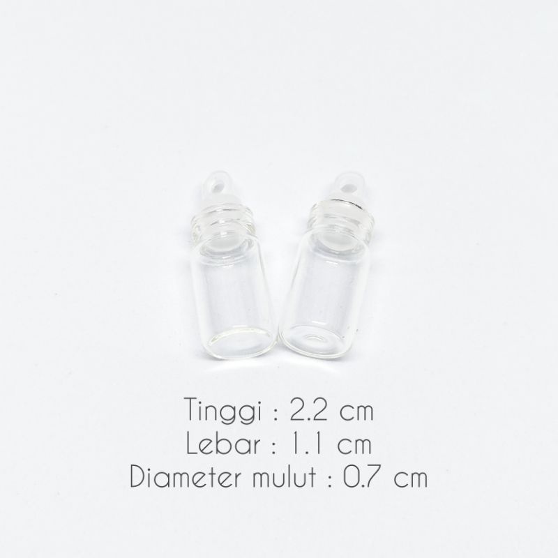 Jual Mr.Generie 1mL and 2mL Glass Bottle with Plastic Cap / Botol kaca ...
