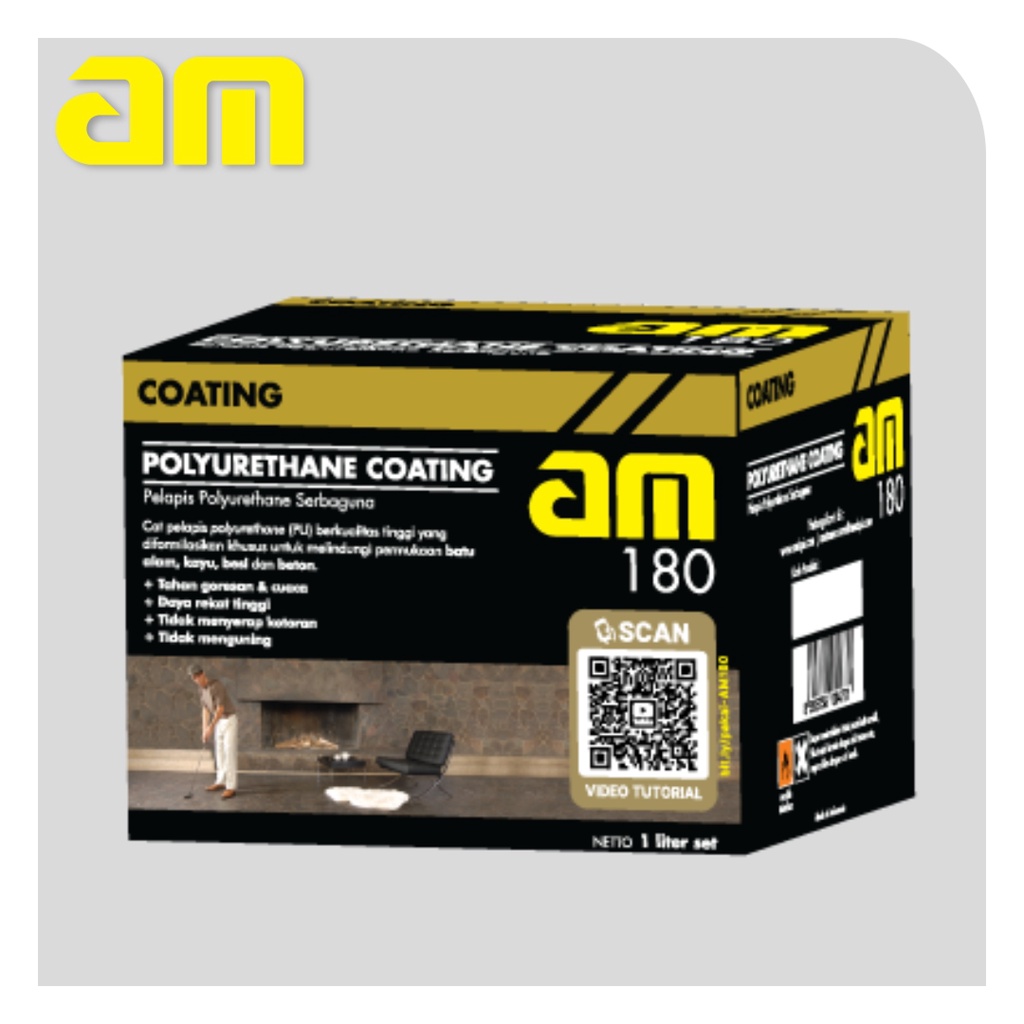 Jual AM 180 | POLYURETHANE - PU COATING 1LITER | Shopee Indonesia