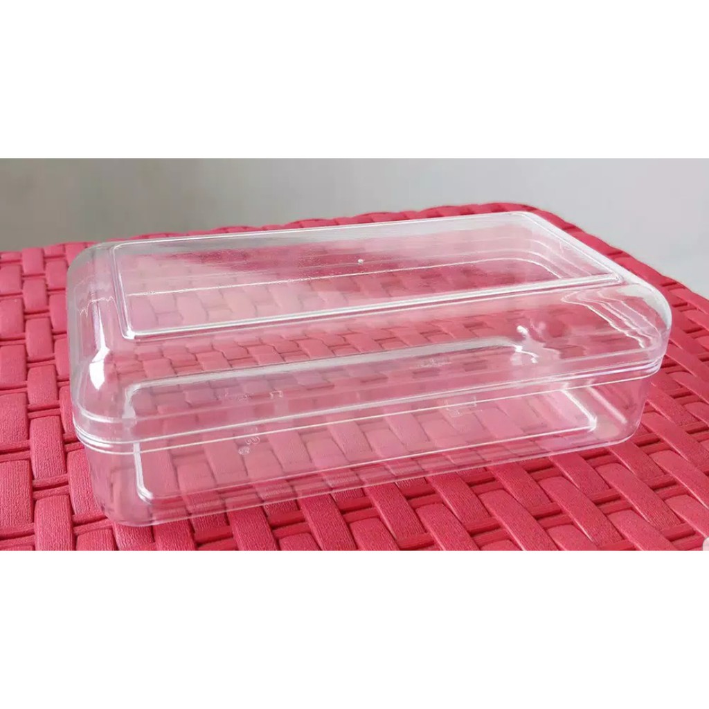Jual Toples 250gr Persegi Panjang Transparant Mika (24 Pcs) / Toples ...