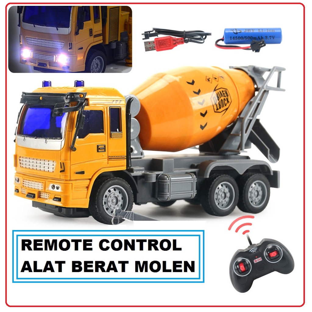 Jual MAINAN ANAK EDUKASI REMOTE CONTROL ALAT BERAT TRUCK MOLEN BANGUNAN ...