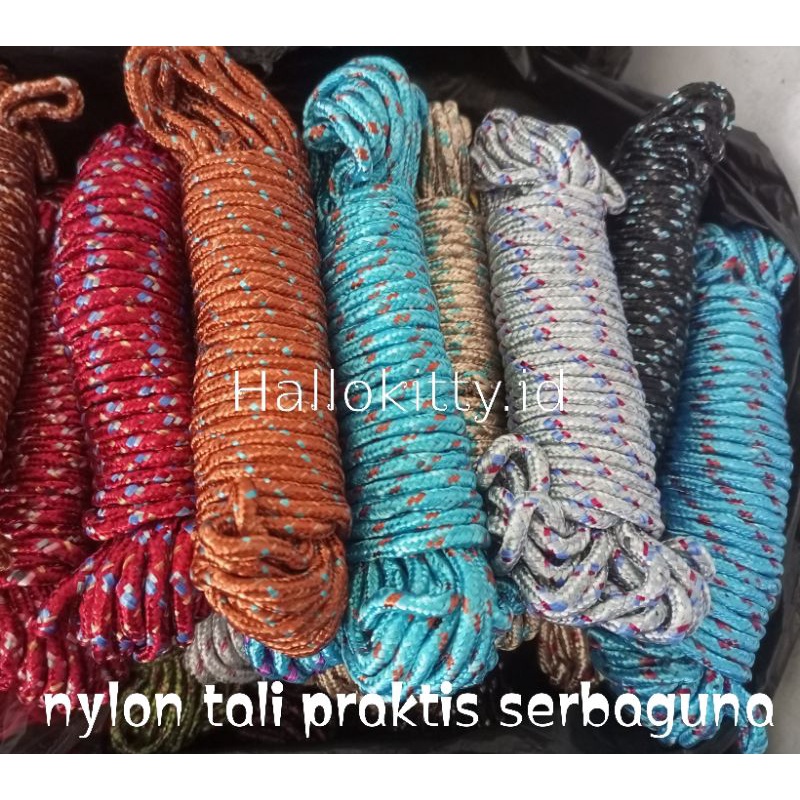 Jual TALI ROPE/TALI JEMUR NYLON SERBAGUNA 10 METER/TALI ANTI SLIP ...