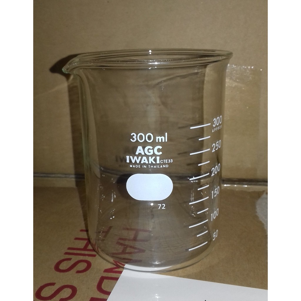 Jual Beaker Low Form 300 ml IWAKI | Gelas Kimia | Shopee Indonesia