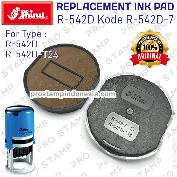 Jual Replacement Ink Pad Shiny / R-532D, R-538D, R-542D (TANPA WARNA ...