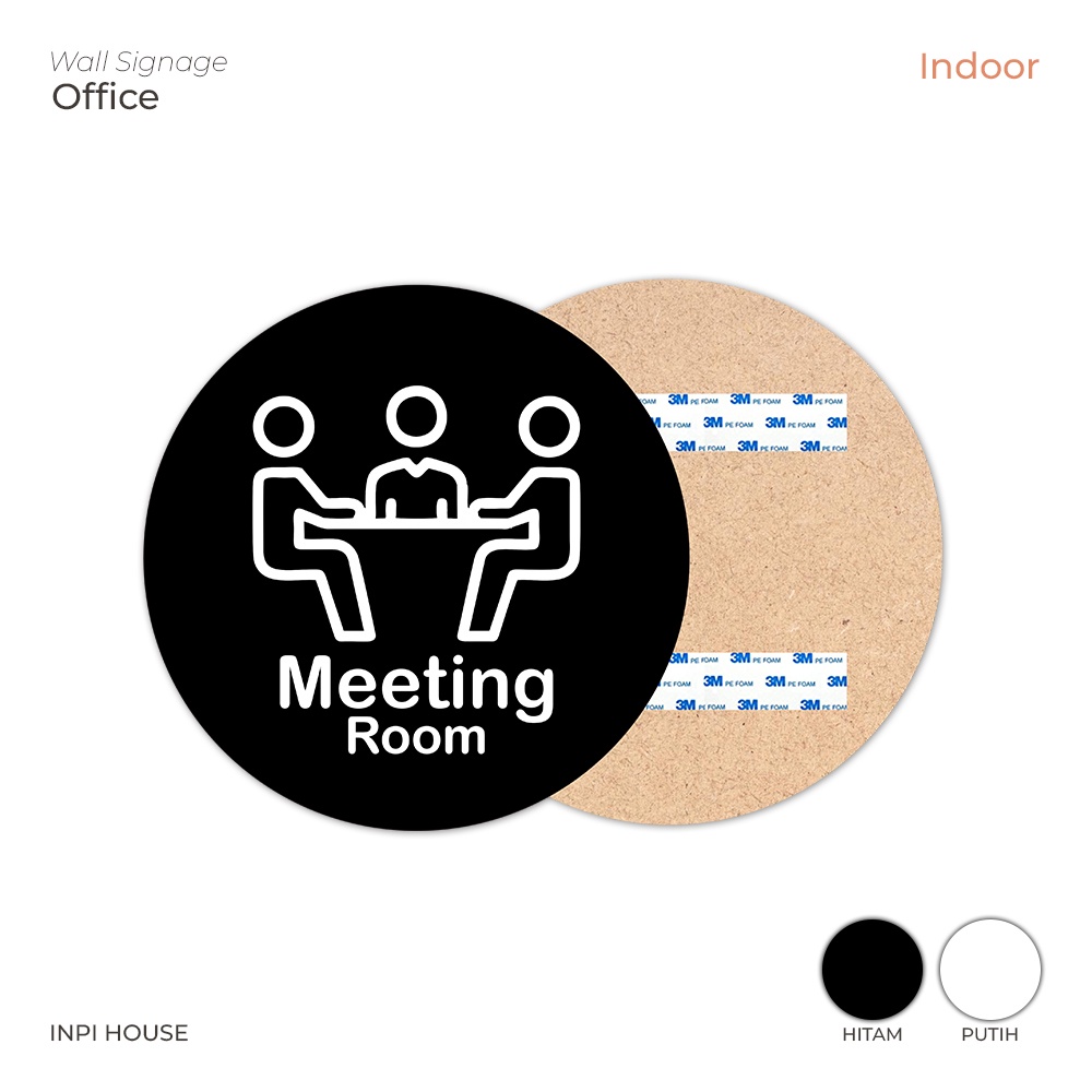 Jual meeting room wall sign - door sign meeting room - wall decor ...
