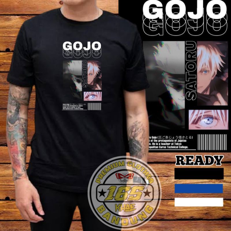 Jual baju KAOS ANIME GOJO SATORU JUJUTSU KAISEN ATASAN PRIA WANITA ...