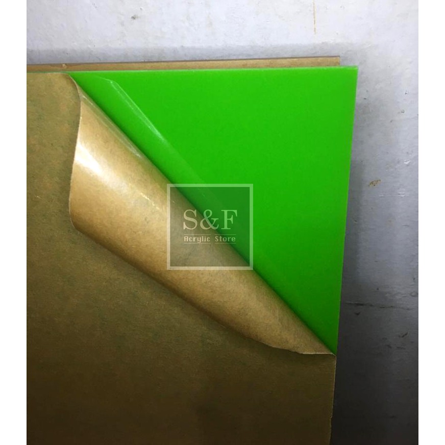 Jual Akrilik Hijau Muda Glossy Akrilik Lembaran 3mm Acrylic Warna Akrilik Hijau Muda Glossy