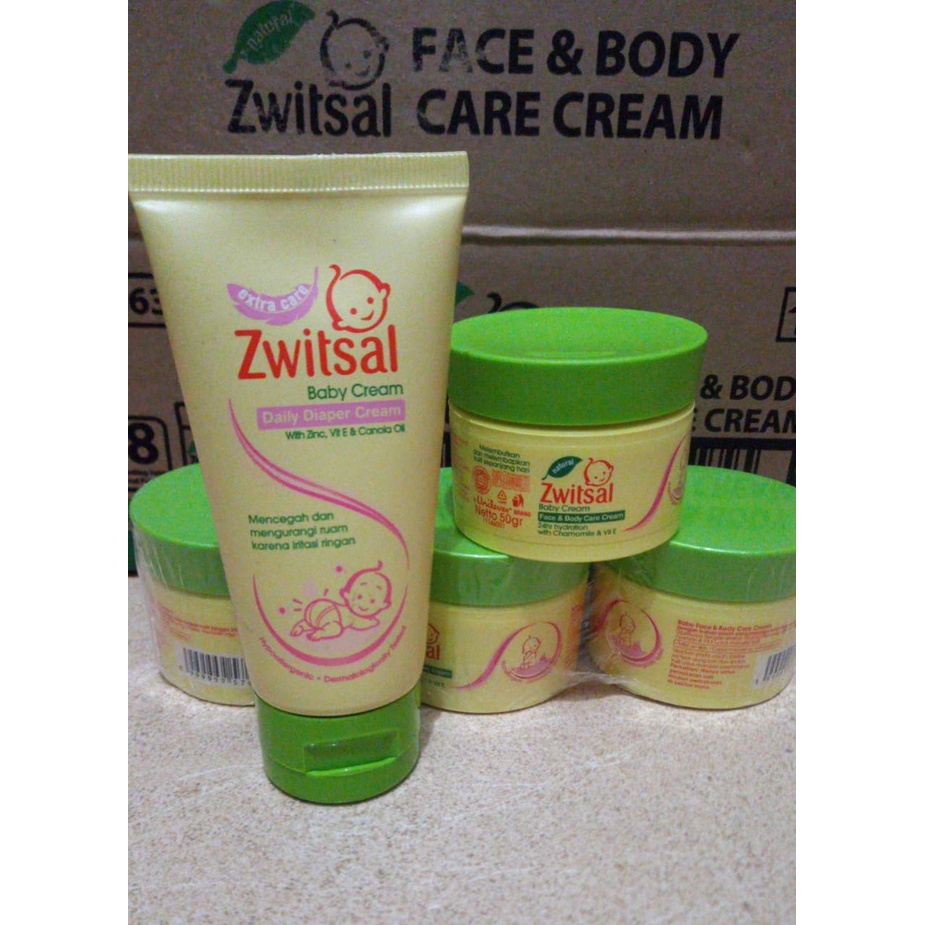 Jual ZWITSAL BABY CREAM DAILY DIAPER ATAU FACE & BODY CREAM 50 mL ...