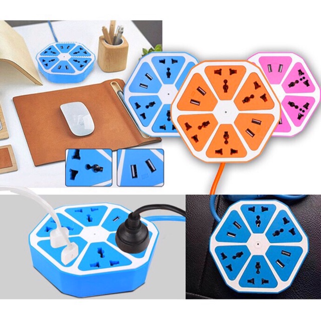 Jual rainbow stop kontak / colokan multi fungsi / colokan serbaguna ...