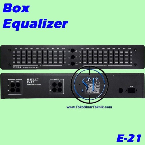 Jual Box Equalizer 20 Channel E-21 Box Tone Control Equalizer BELL E21 ...
