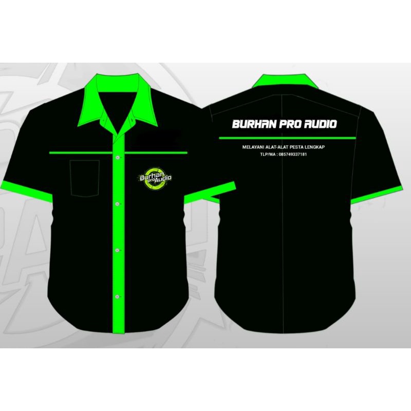 Jual kemeja seragam kerja plus bordir/desain suka suka | Shopee Indonesia