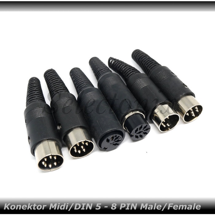 Jual TERBARU Konektor Midi / DIN 5 - 8 Pin Male/Female | Shopee Indonesia