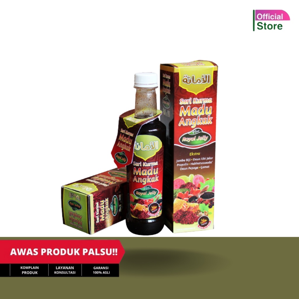 Jual Sari Kurma Angkak plus Royal Jelly 470 gram Menurunkan Demam dan ...