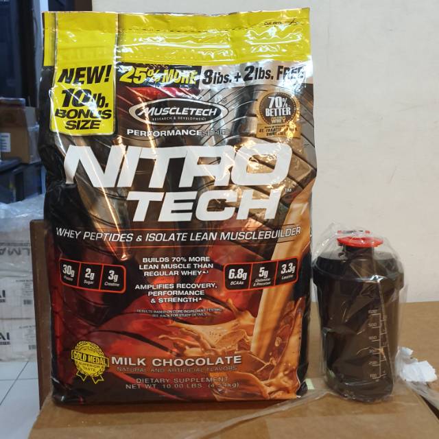 Jual Muscletech Nitrotech 10 lb | Shopee Indonesia