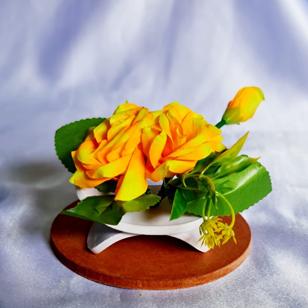 Jual Syamtama - Bunga Hias Plastik - Bunga Mawar Gradasi - Tanaman Hias ...