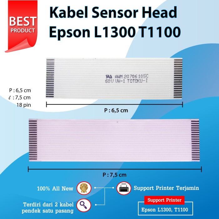 Jual Kabel Relay Head Epson L1300 Cable Flexible Sensor Head Pendek ...