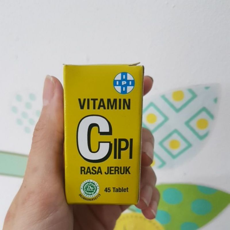 Jual Vitamin C IPI botol 45 tablet kunyah | Shopee Indonesia