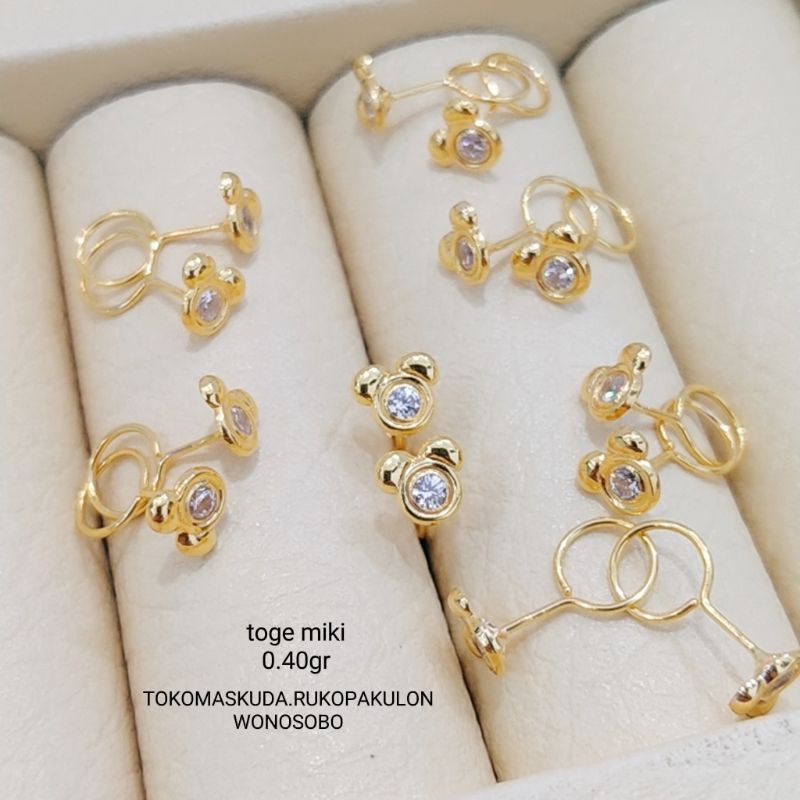 Jual Anting toge (emas asli kadar 375/8k) | Shopee Indonesia