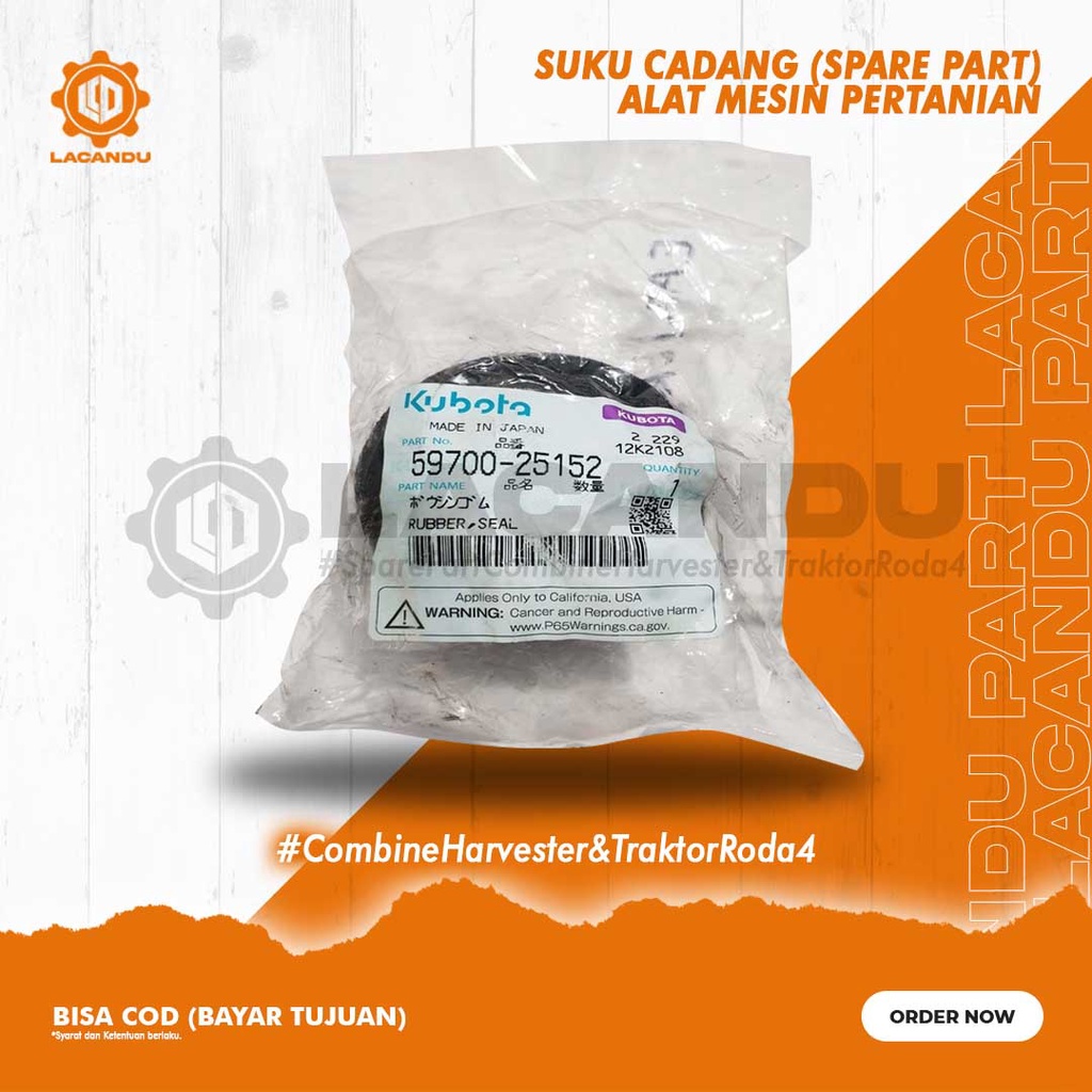Jual RUBBER ENGINE / SEAL DUDUKAN MESIN 59700-25152 KUBOTA DC 93 untuk ...