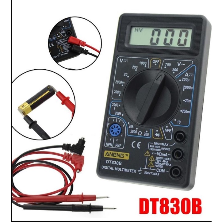 Jual multimeter digital multitester alat ukur | Shopee Indonesia