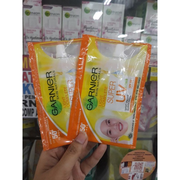 Jual garnier light complete super uv matte spf 50 PA+++ 7ml (sachet ...